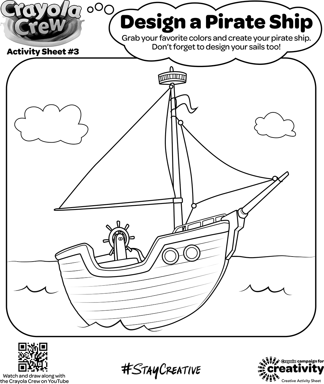Design a Pirate Ship - Children's Activity Sheet