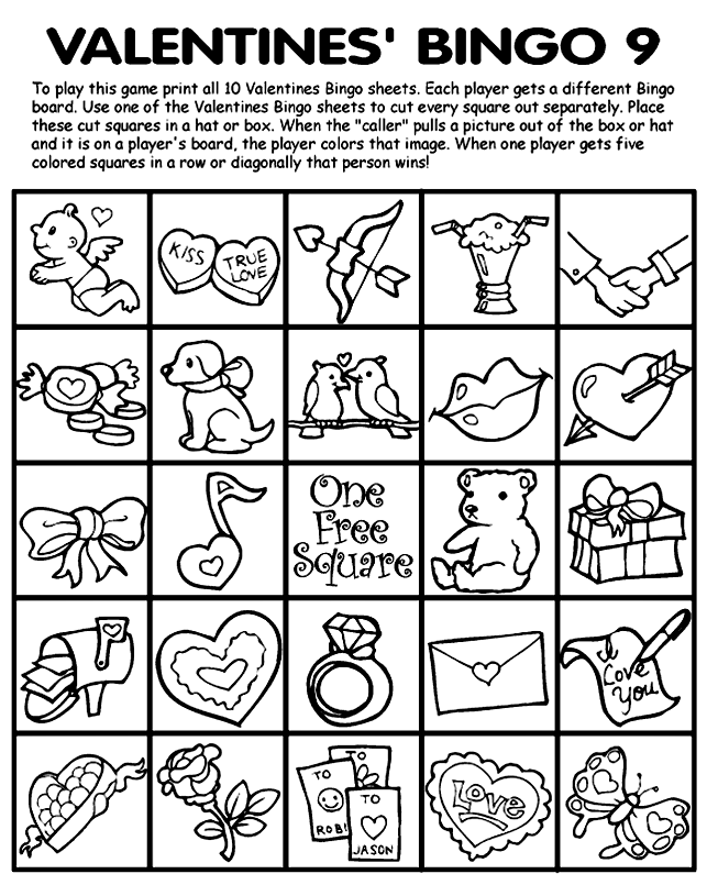Valentines' Bingo 9